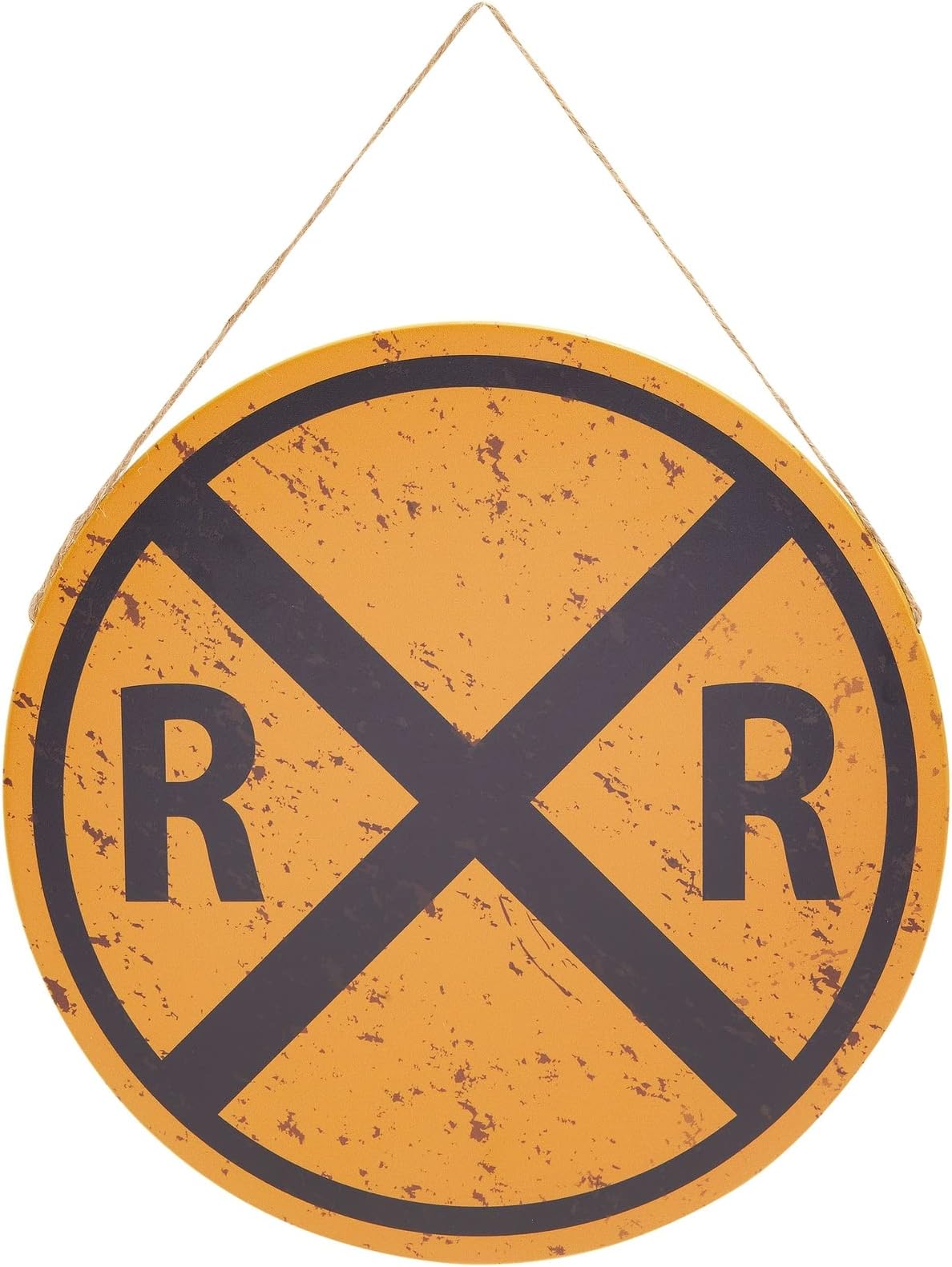 Amazon.com: Large Railroad Crossbuck Sign 4"X24" Railroad Aluminum ...