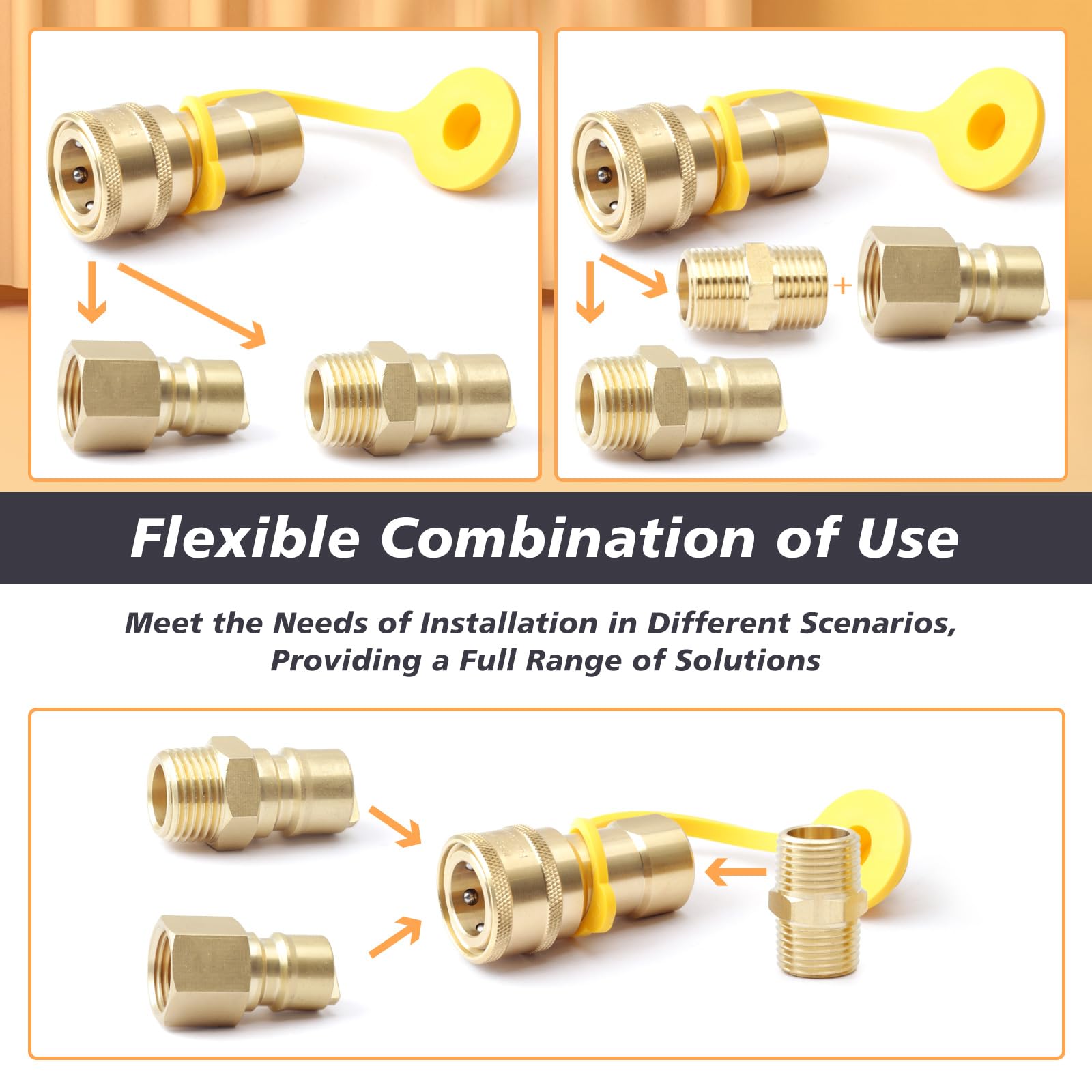 Snapklik.com : Mhrxusd 1/2" QDD LP Natural Gas Quick Connect Fittings ...