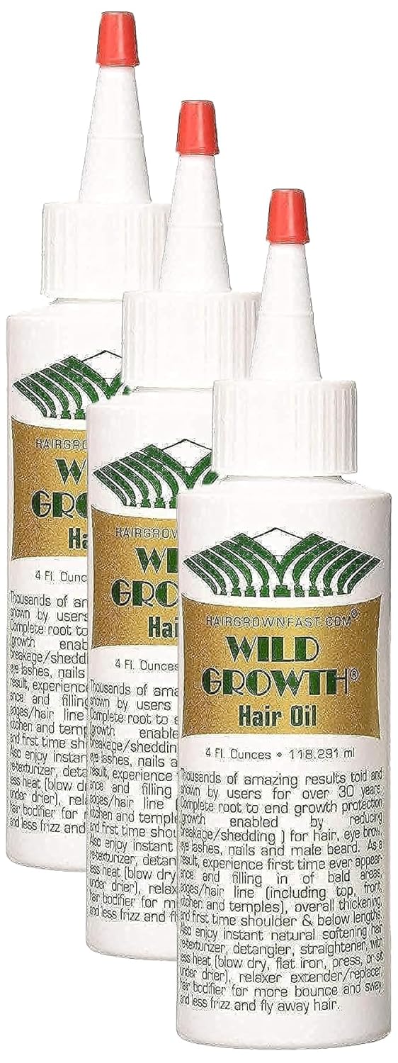 Amazon.com : Wild Growth Hair Oil 4 Oz (Pack of 3) : Beauty & Personal Care