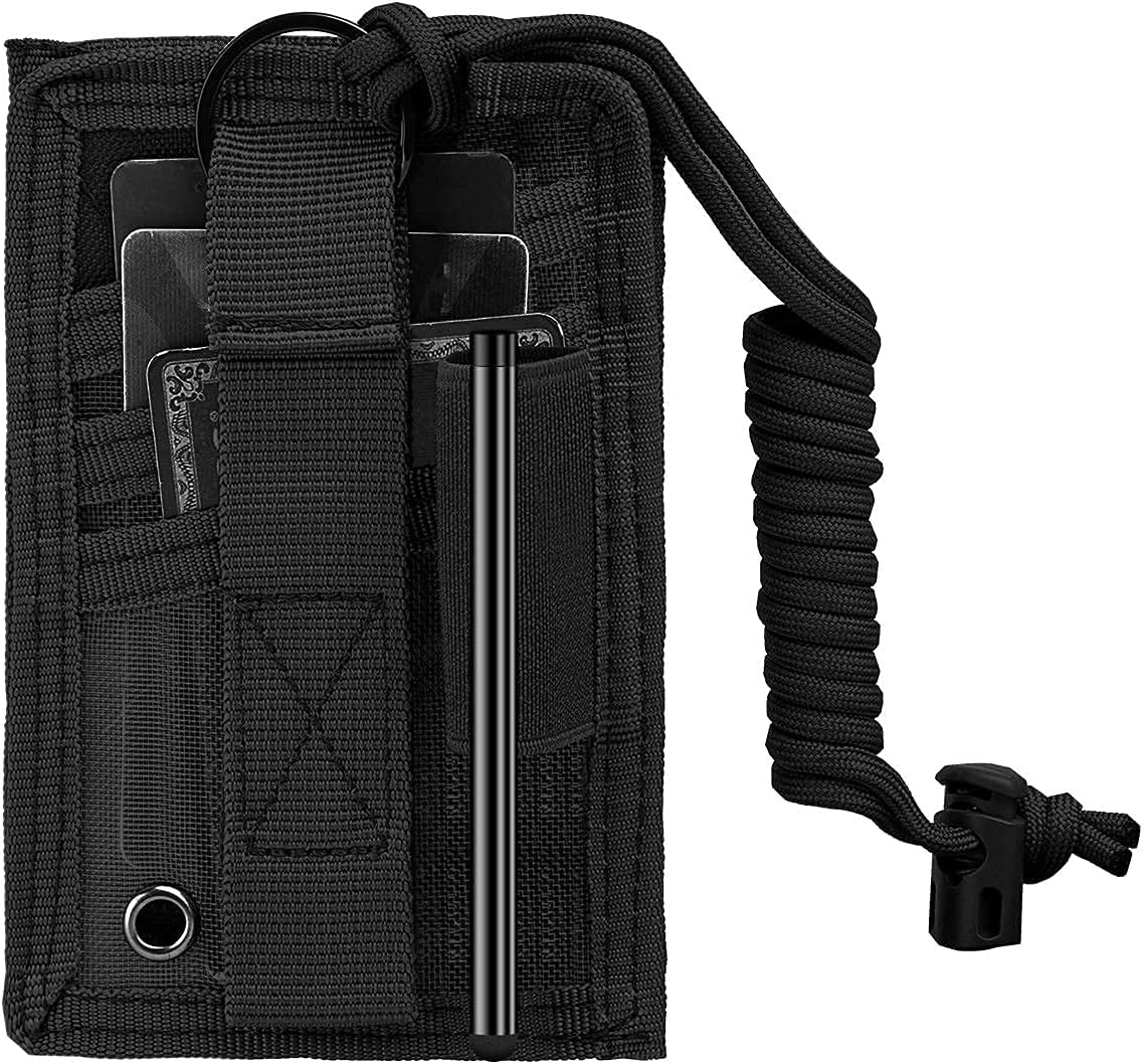 IronSeals Tactical ID Card Holder Hook & Loop Patch Badge Holder ...