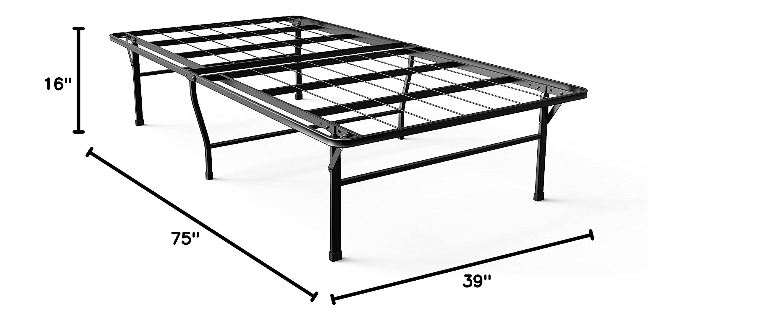 ZINUS SmartBase Heavy Duty Mattress Foundation / 16 Inch Metal Platform ...