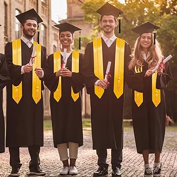 Graduation Stole 2025 Graduation Cap & Gown Set - Includes Tassel ...