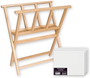 Amazon.com: Creative Mark Large Folding Wood Print Rack and 8x10 ...