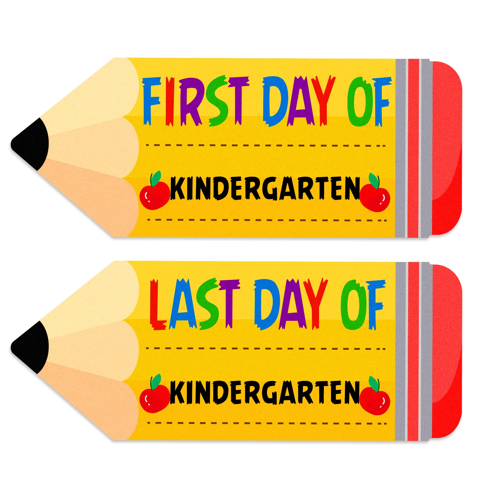 Snapklik.com : WaaHome First And Last Day Of School Chalkboard Sign - 5 ...