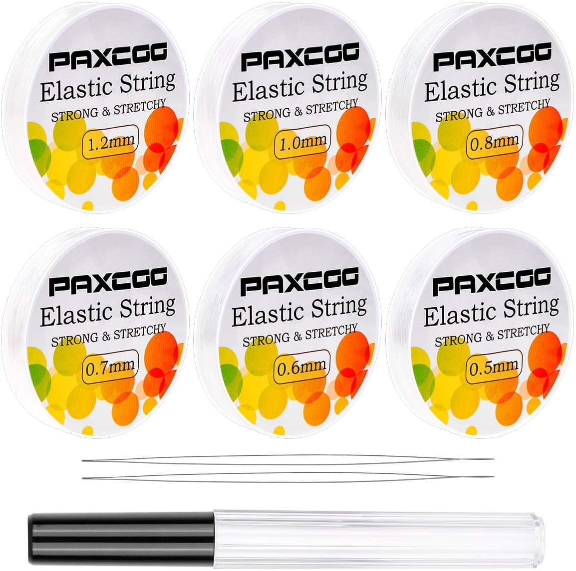 Amazon.com: Elastic Thread for Jewelry Making, Paxcoo 6 Rolls Beading ...