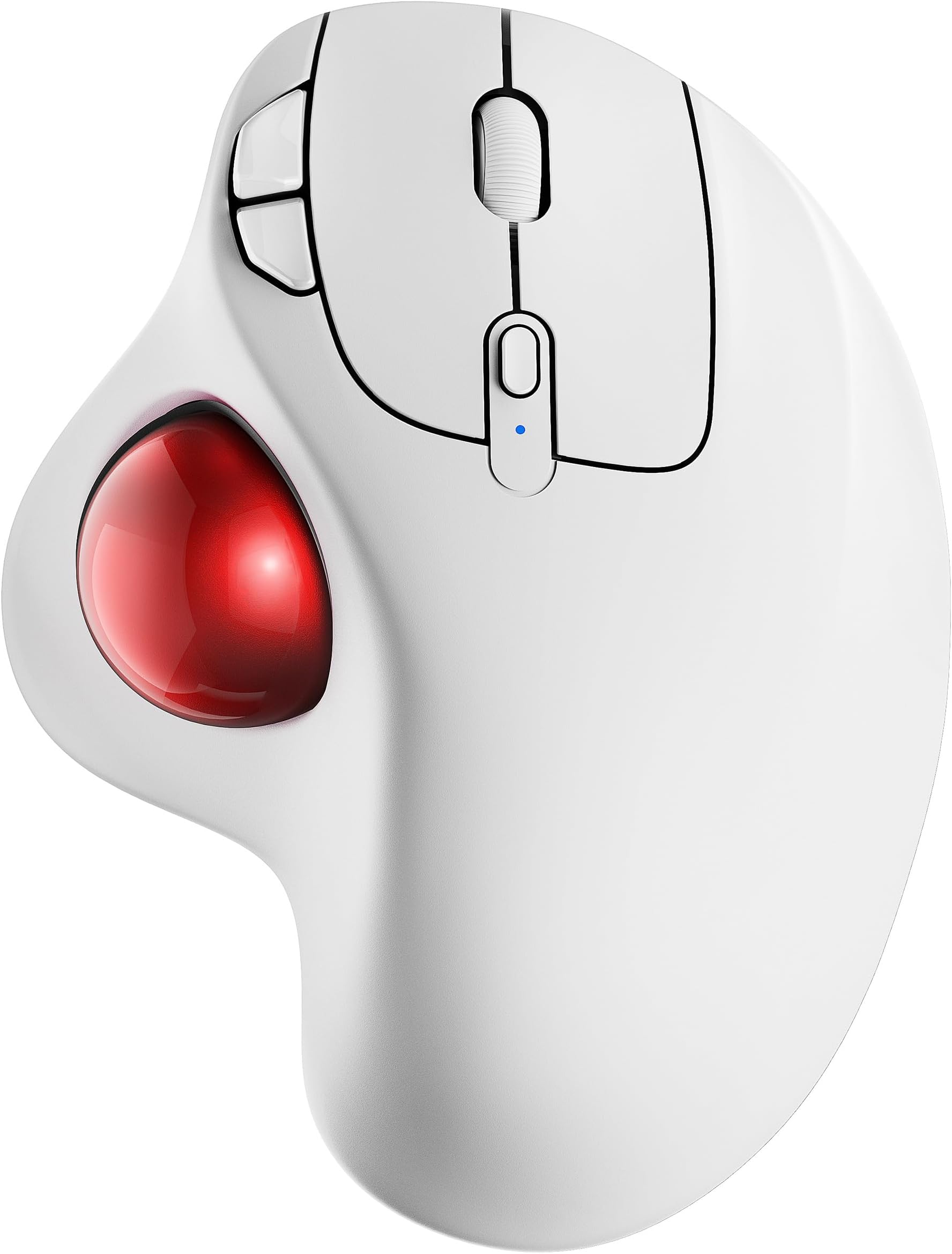 Nulea M501 mouse inalámbrico Trackball, ergonómico recargable, fácil ...