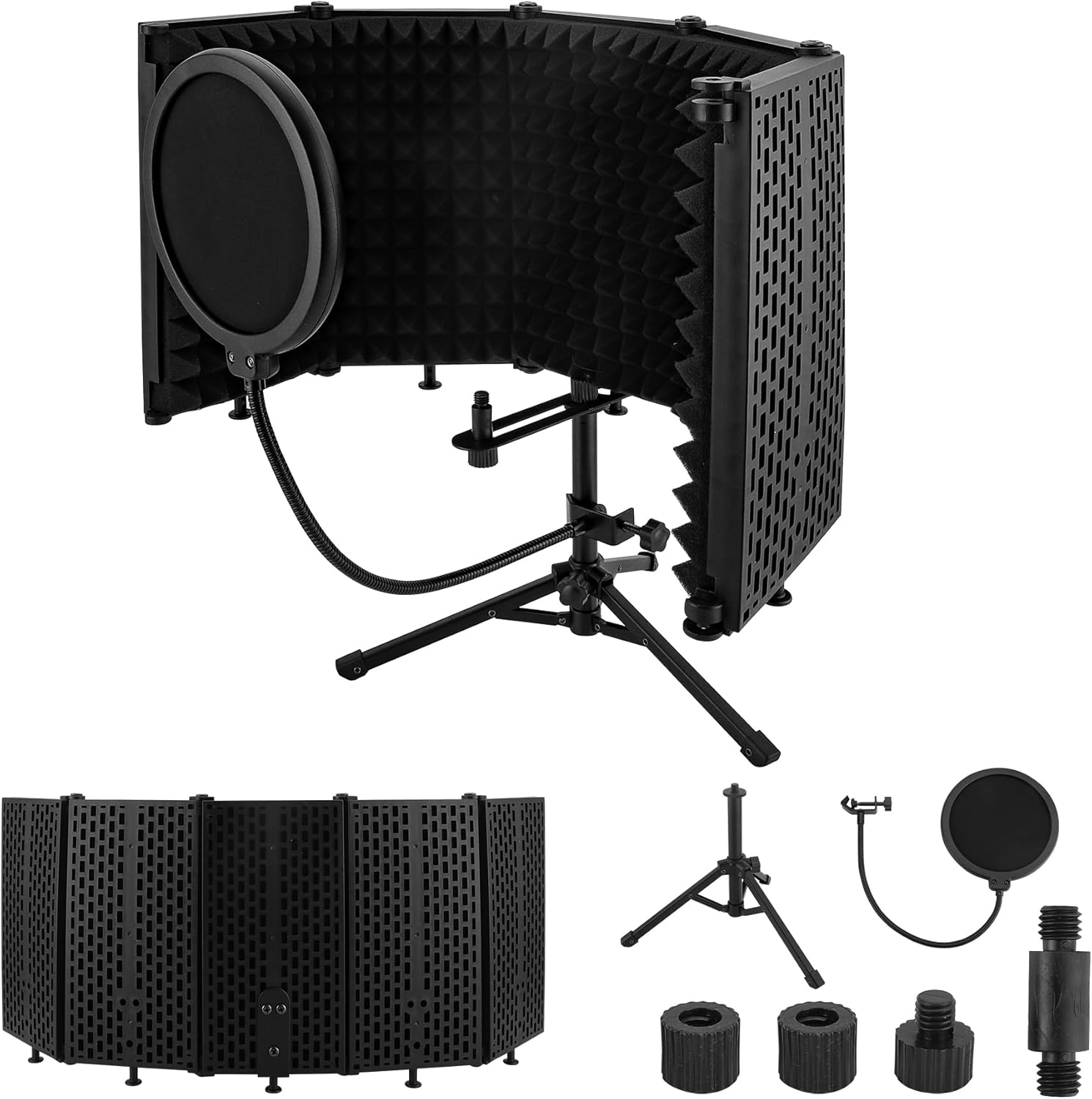 Amazon.com: Recording Microphone Isolation Shield with Pop Filter, High ...