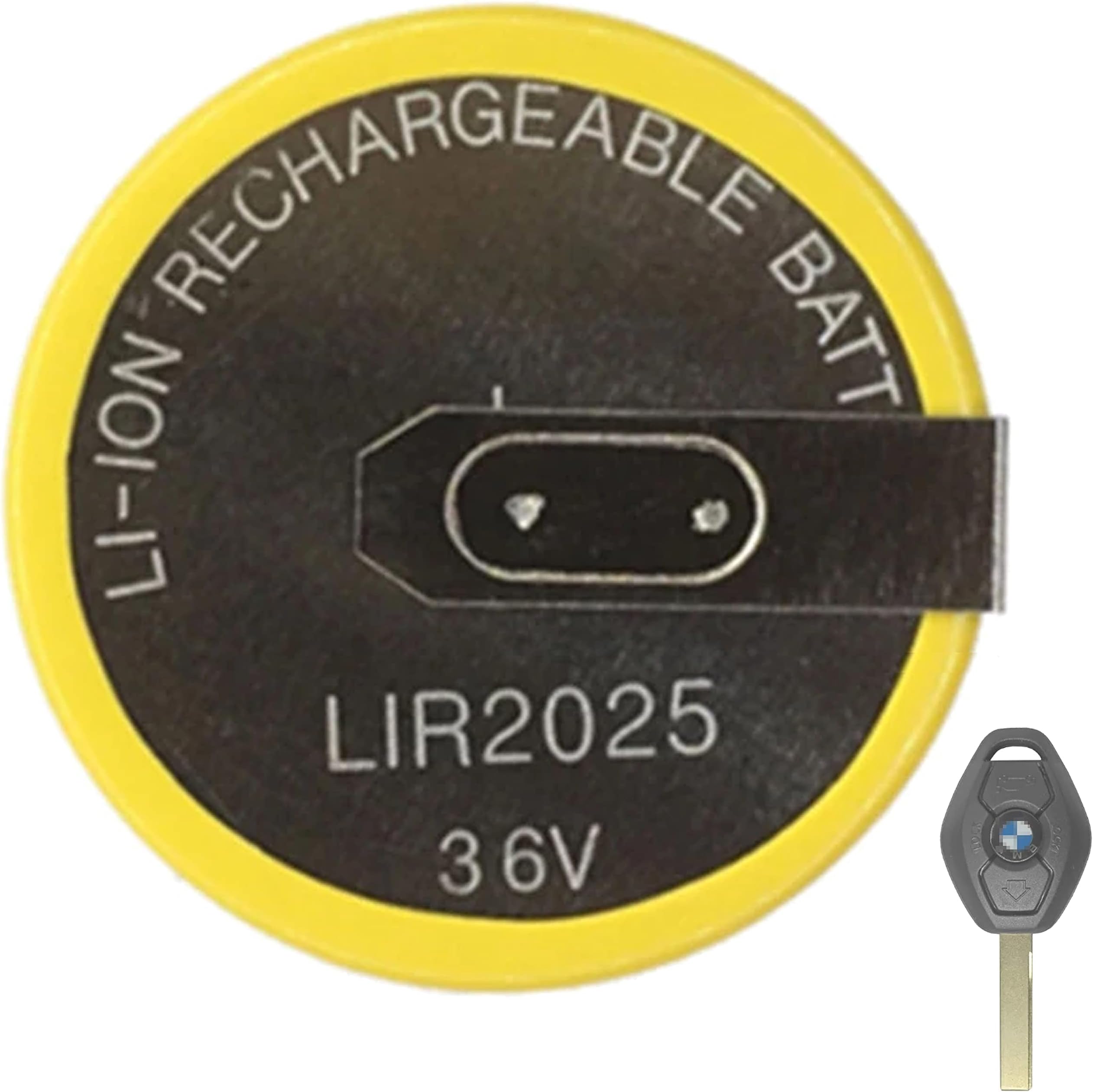 Amazon.com: for 1996-2012 Remote Key FOB Battery LIR2025 (90 Degrees ...