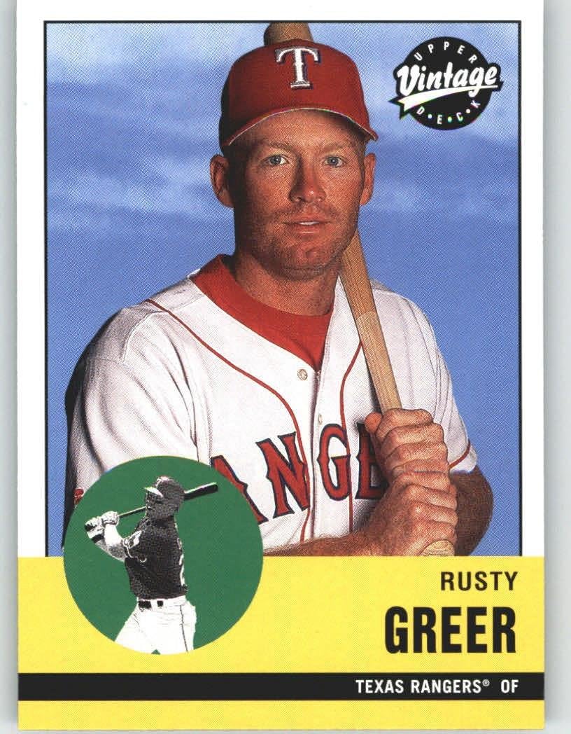 2001 Upper Deck Vintage #84 Rusty Greer - Texas Rangers (Baseball Cards ...