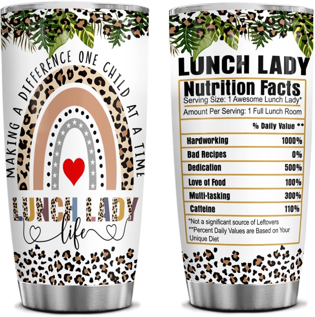 Amazon.com | Lunch Lady Appreciation Gifts - 20 Oz Tumblers & School ...