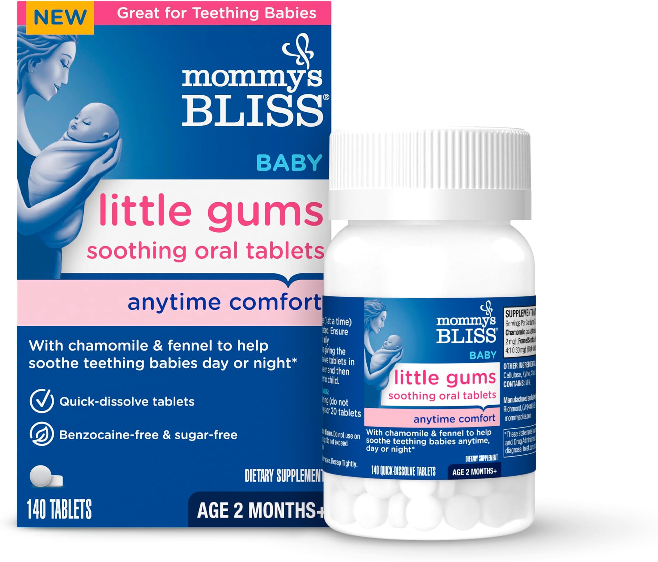 Amazon.com: Hyland's Naturals Baby Oral Pain Relief Tablets with ...