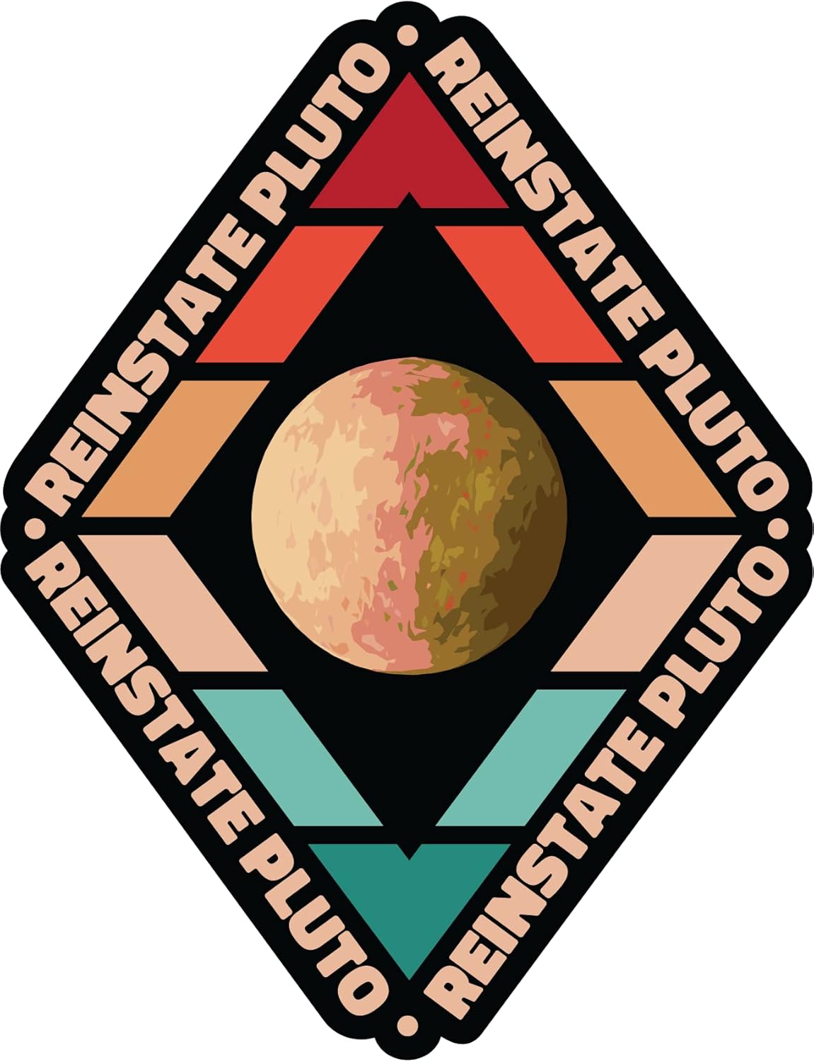 Amazon.com - VulgrCo Reinstate Pluto Planet Space Galaxy Retro Funny ...