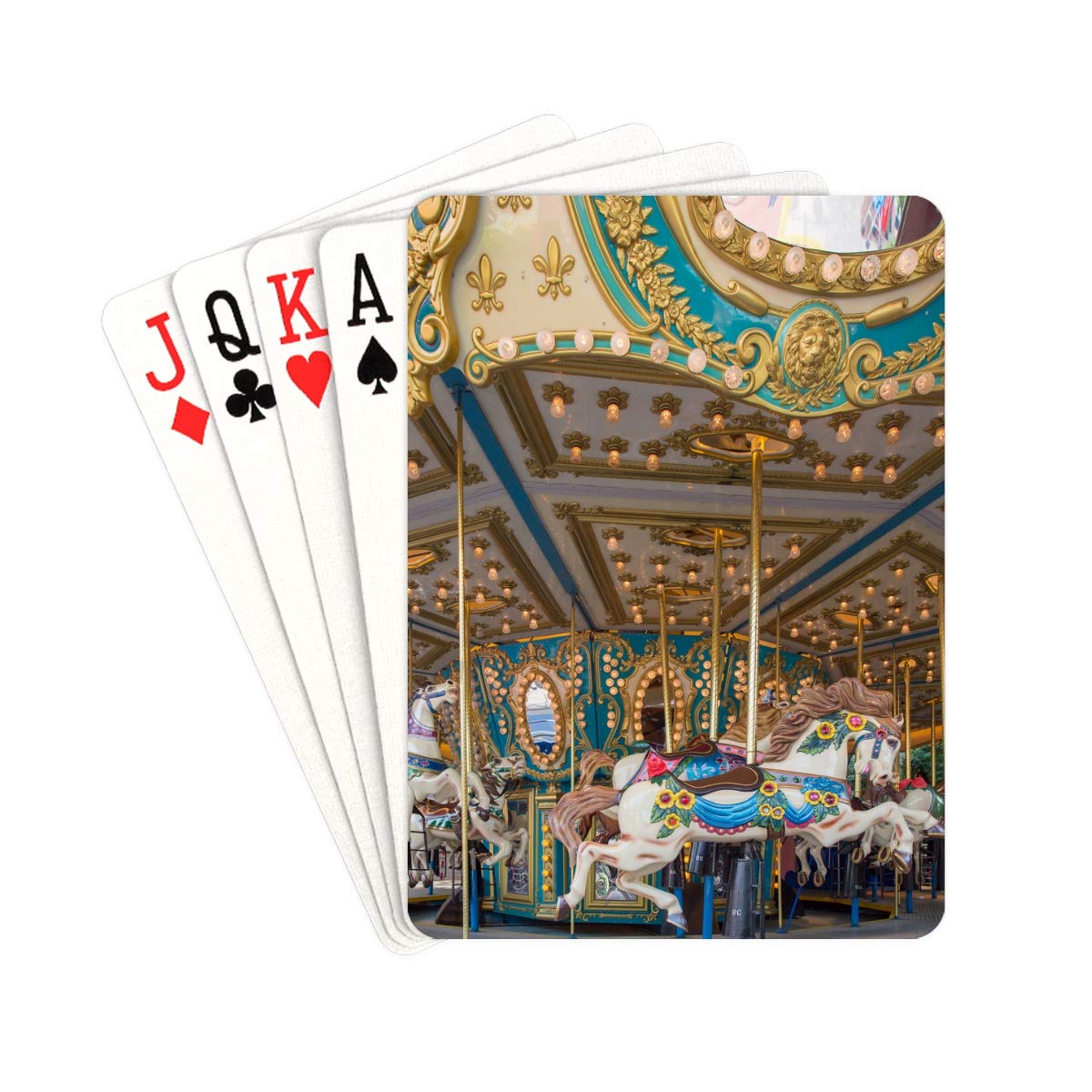 Buy YPink Game Playing Cards an Old Fashioned Carousel Mens Playing ...