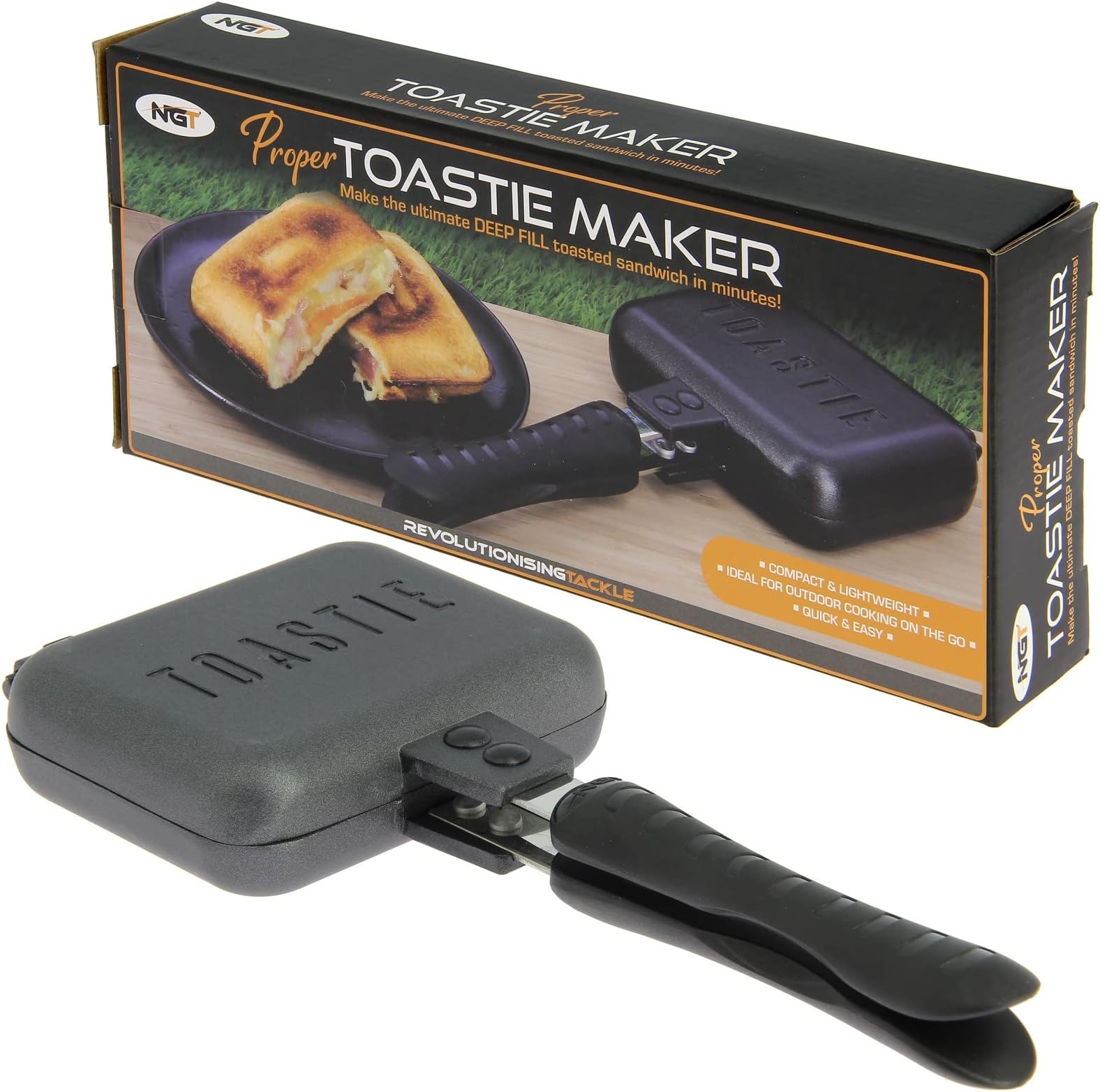 NEW Toastie Maker Deep Sandwich Cooking Bankside Non-Stick Outdoor ...