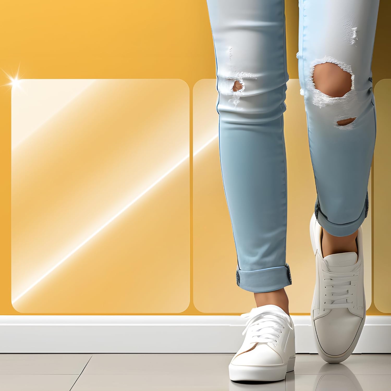 Loiion Clear Wall Protector Sheets, 36 x 28cm Plastic Wall Protector ...