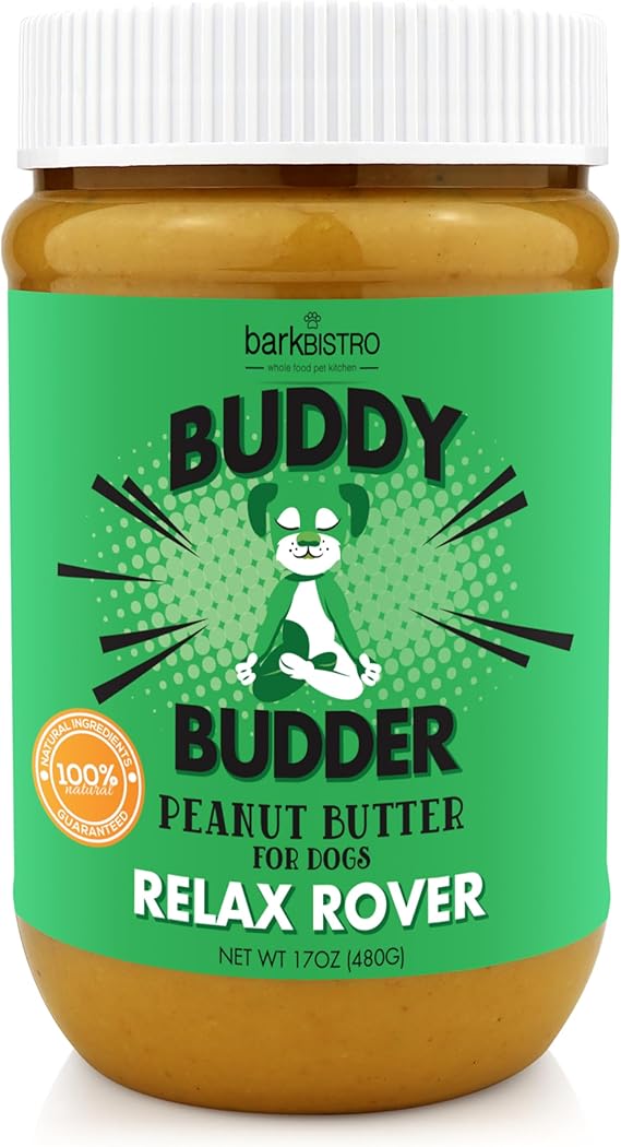 BUDDY BUDDER - Relax Rover Peanut Butter for Dogs (Stress + Anxiety ...