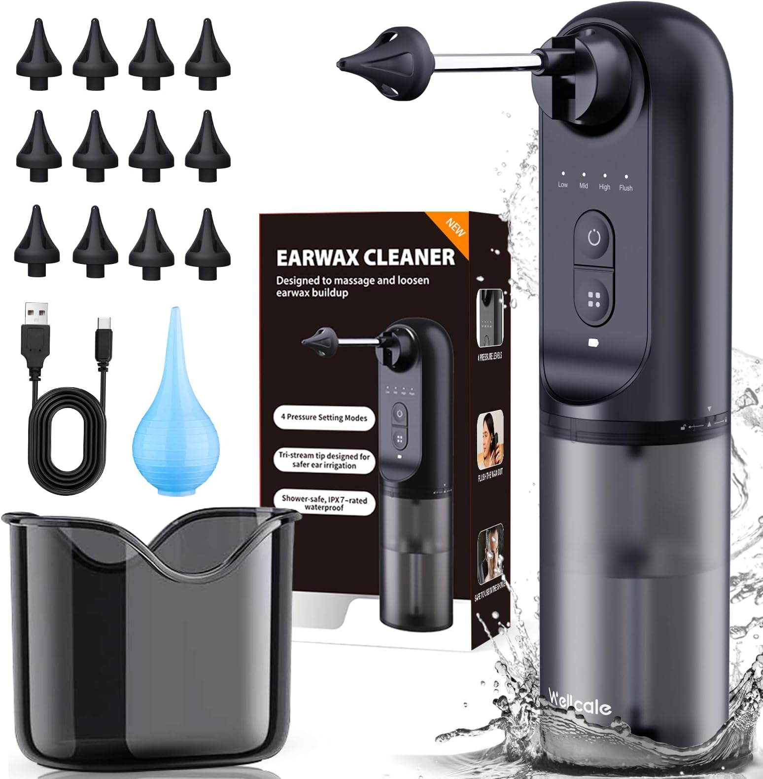 Amazon.com: Hompiper Ear Wax Removal, Electric Irrigation Flushing ...