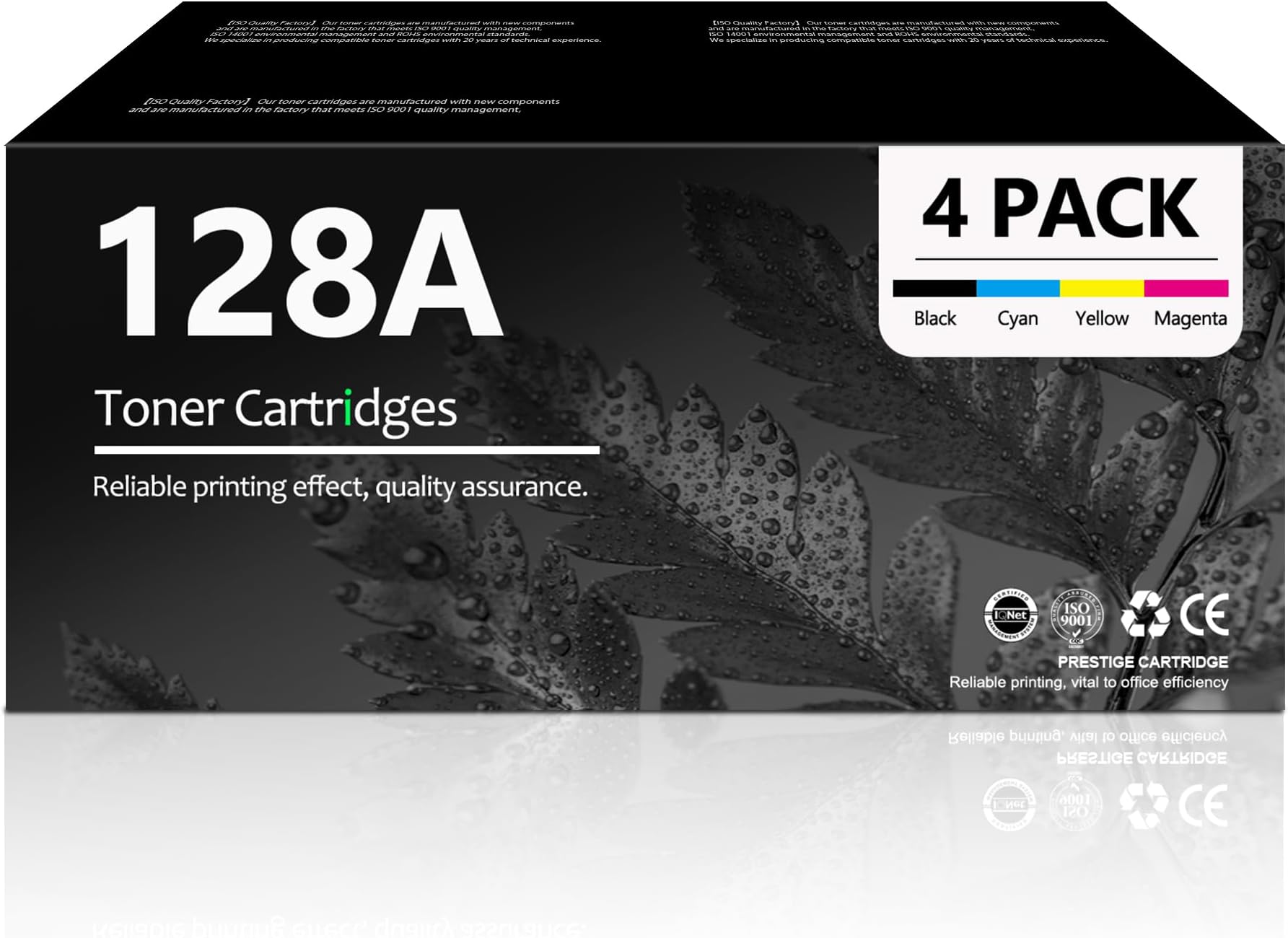 Amazon.com: 128A High-Yield 4 Pack Toner Cartridges Black Cyan Yellow ...