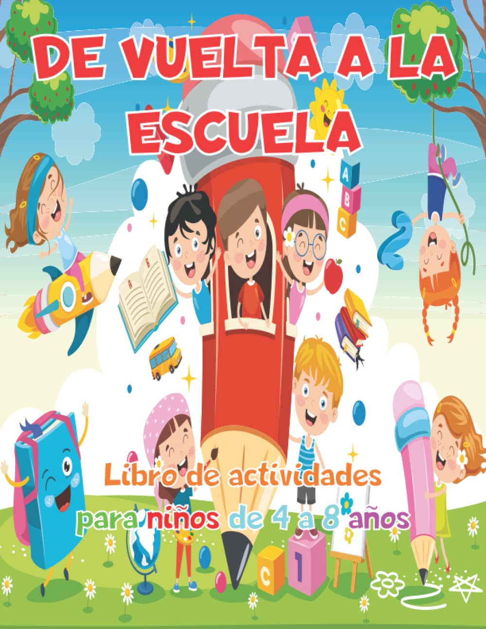 Buy De vuelta a la escuela libro de actividades para niños de 4 a 8 ...