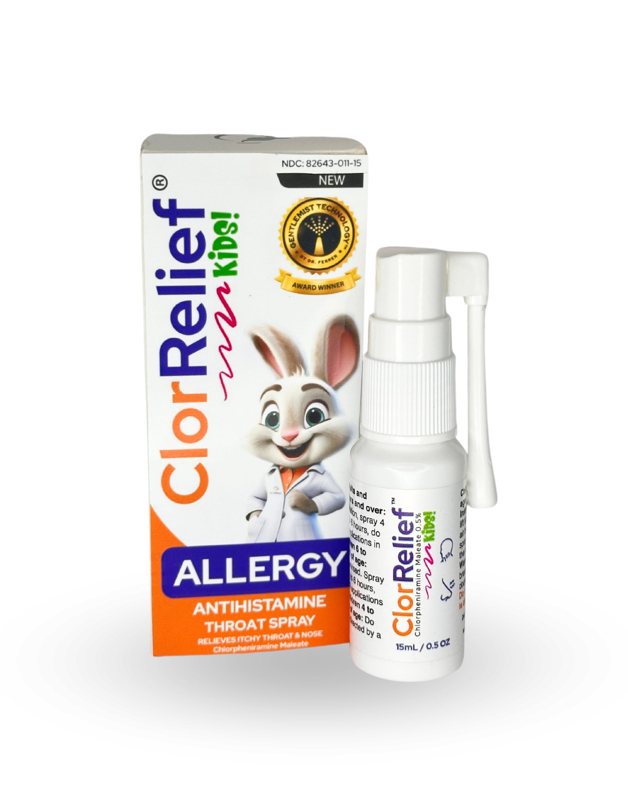 Amazon.com: ClorRelief Kids Throat Spray with Chlorpheniramine, Throat ...