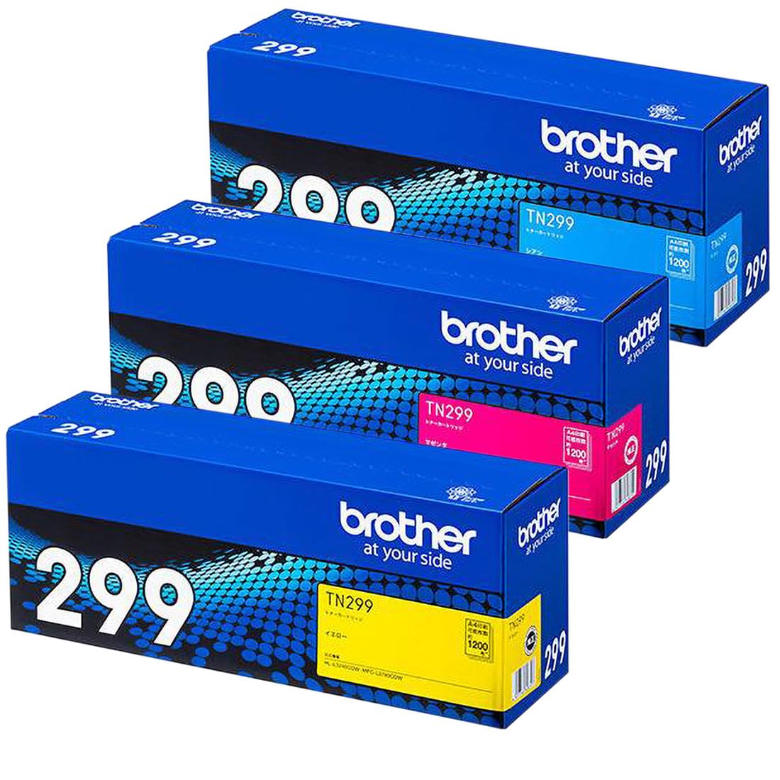 Amazon | [ セット品 ] BROTHER ブラザー 純正品 TN299 3色セット (シアン マゼンタ イエロー) (TN299C ...