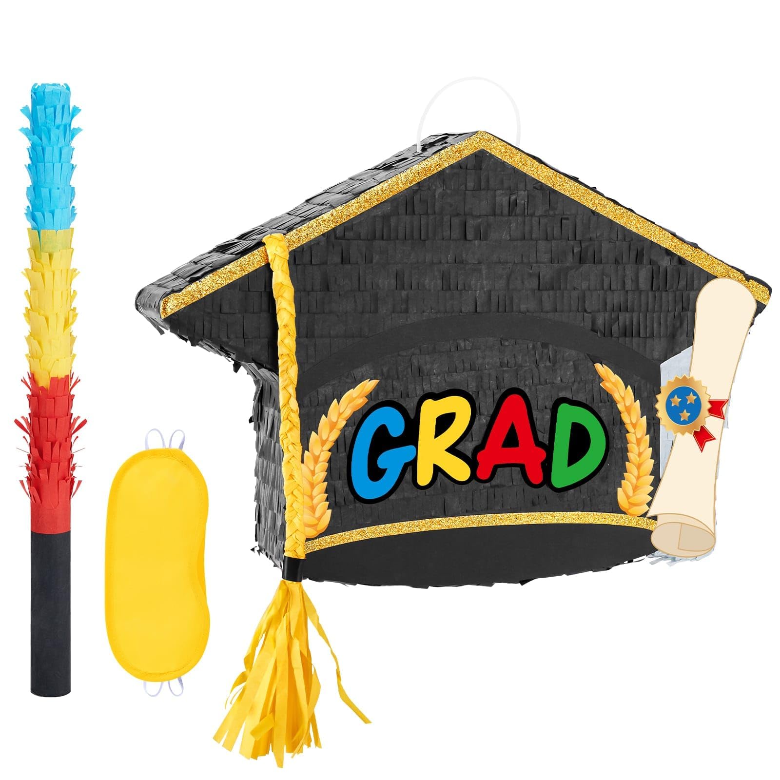 Snapklik.com : WERNNSAI Graduation Pinata - Graduation Cap Pinata