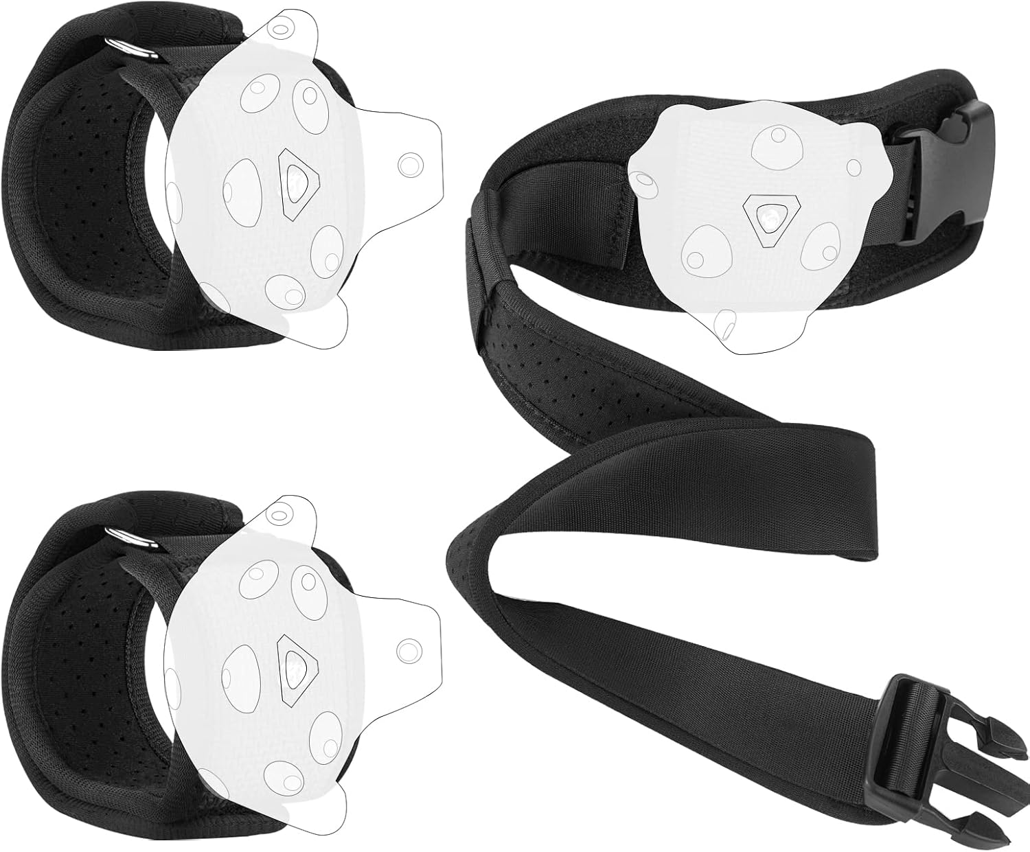 Geekria VR Tracker Waist Belt and Tracker Hand Strap Compatible with ...