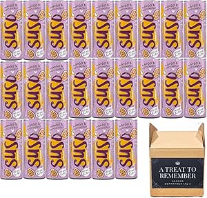 Suso Sparkling Mango and Passion Fruit Cans 250ml - Pack Of 24 : Amazon ...