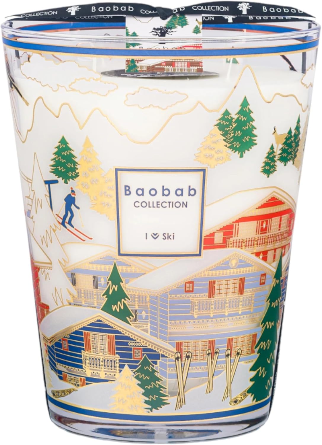 Amazon.com: Baobab Collection I Love Ski Luxury Scented Candle, Winter ...