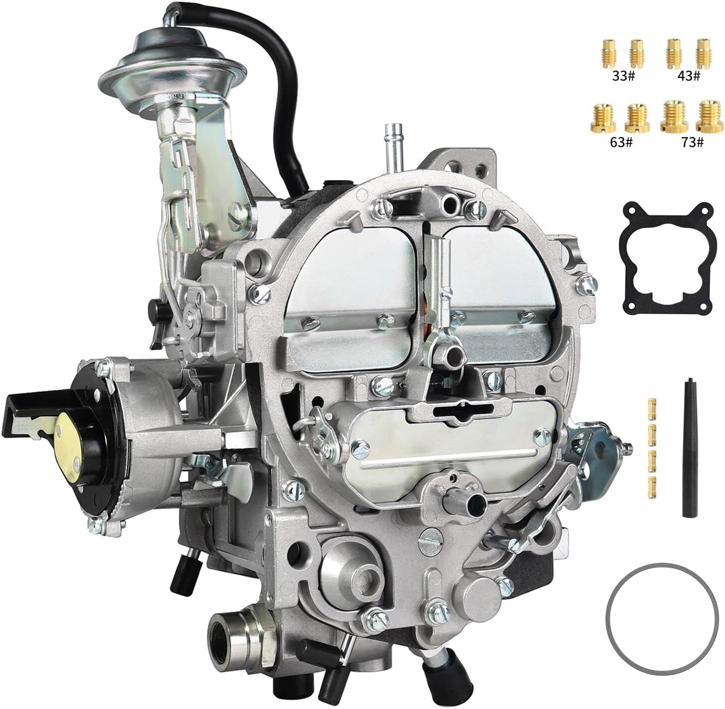 Amazon.com: Aspaton 4 Barrel Carburetor for Rochester Quadrajet 4MV ...