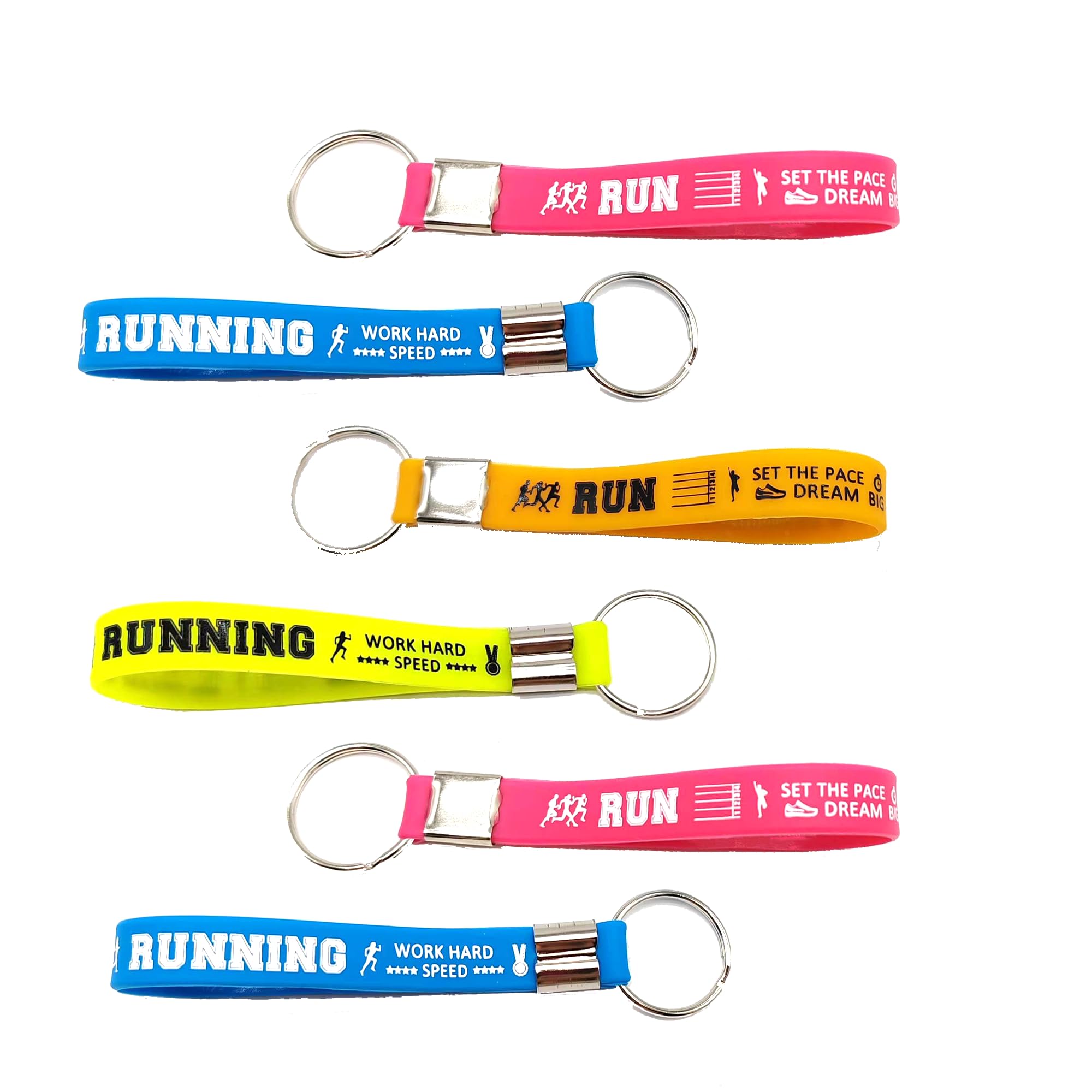 Amazon.com: CupaPlay 24PCS Running Keychains/Keyrings-Marathon Cross ...