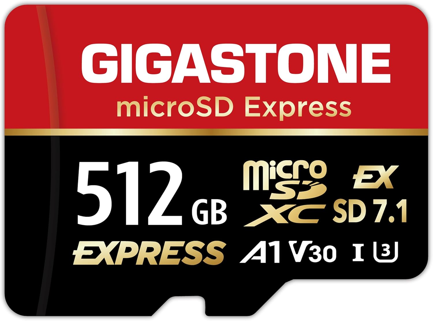 GIGASTONE 512GB microSD Express, MicroSDXC Express Memory Card SD 7.1 ...