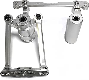 Amazon.com: KEBEILEE CNC Alu7075 Sarvo Steering Bell Crank Kit for Losi DBXL E2.0 1/5 (Silver ...