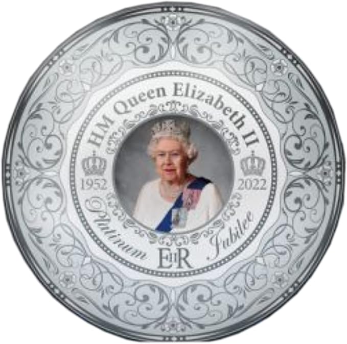 Elgate Queen Elizabeth Platinum Jubilee Portrait Plate Commemorative ...