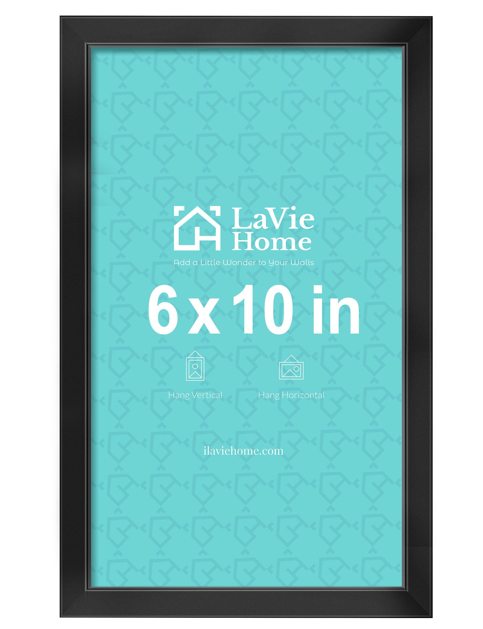 Amazon.com - LaVie Home 6x10 Picture Frames (1 Pack, Black) Display ...