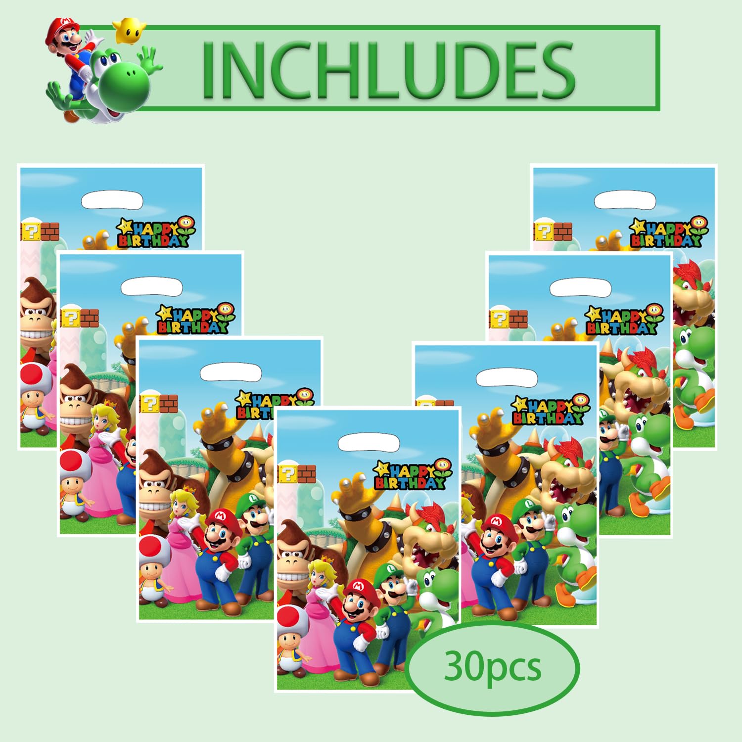 30pcs Birthday party Gift Bag, Pearl Film bag, Goodie bag, party bag ...