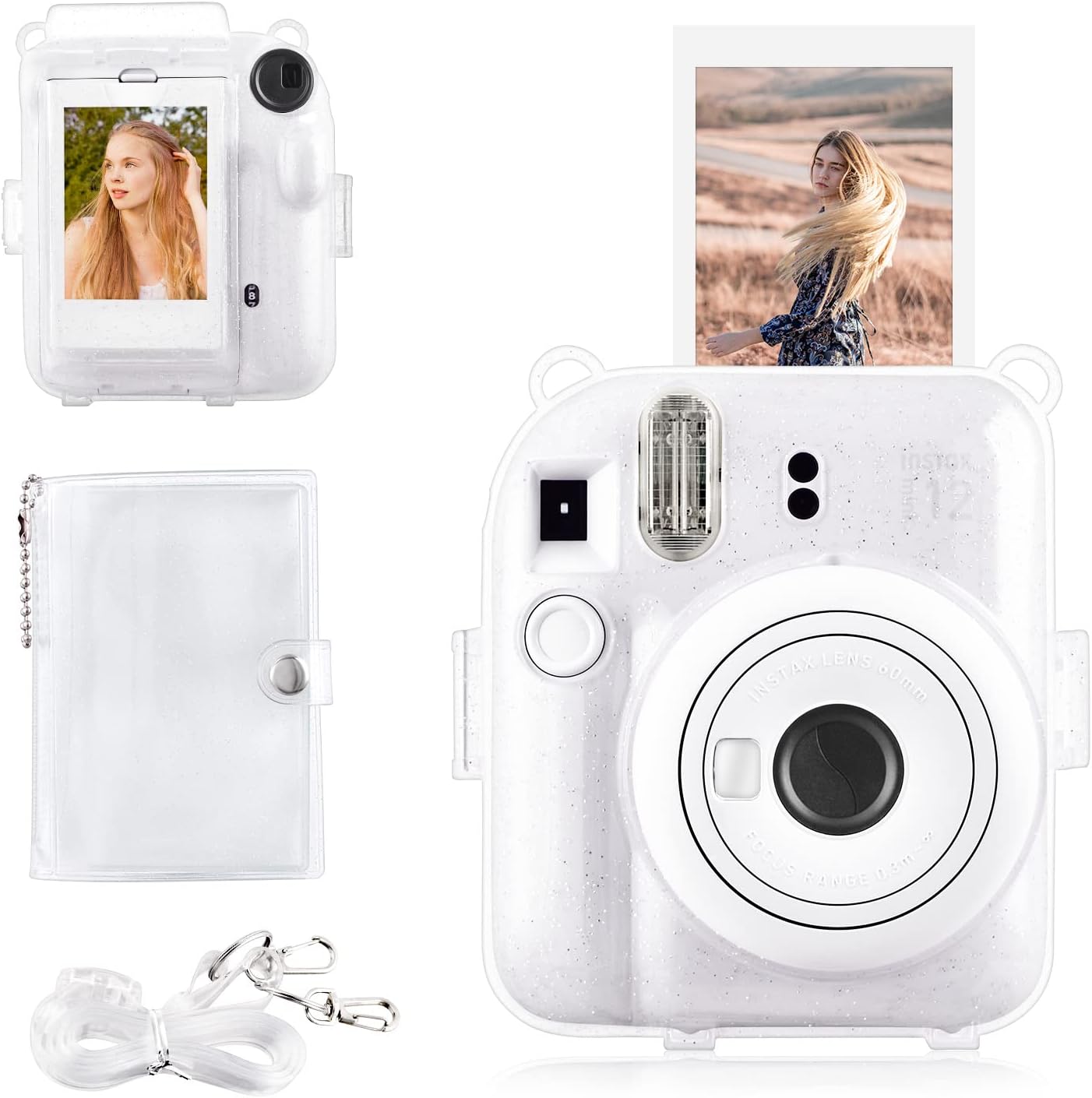 Amazon.com : Rieibi Clear Case Compatible with Fuji Instax Mini 12 ...