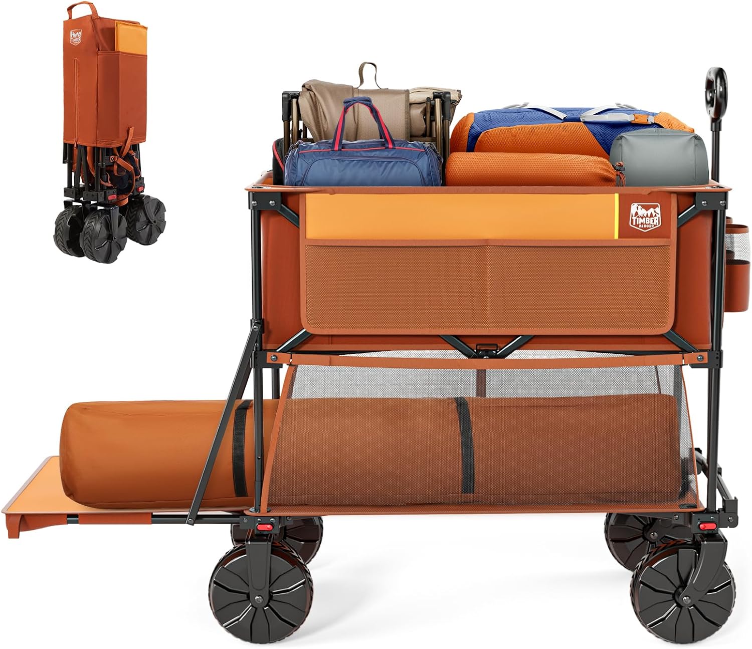 Amazon.com : TIMBER RIDGE 400L Large Capacity Folding Double Decker ...