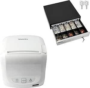 Amazon.com: SAM4s White GIANT-100 Compact 3" Thermal POS Printer USB Serial Ethernet, with ...