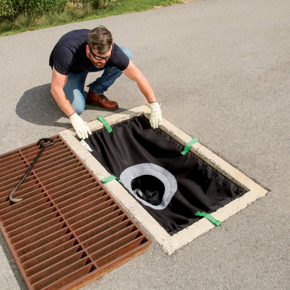 New Pig Storm Drain Filter - Adjustable Stainless Steel Frame - for ...