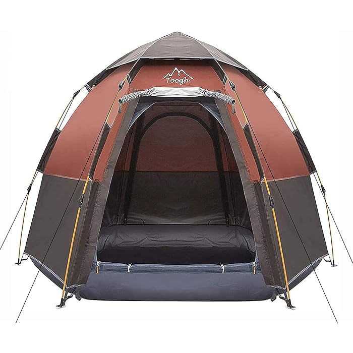 Buy Toogh 3-4 Person Camping Tent 60 Seconds Set Up Tent Waterproof Pop ...