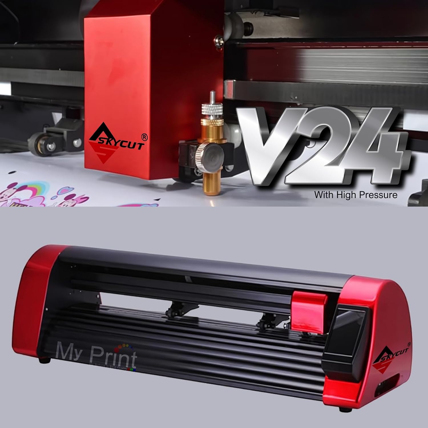 SKYCUT V24 | 24inch | Upto 350 GSM Paper Cutting Plotter | With High Pressure | Precise Cutting ...
