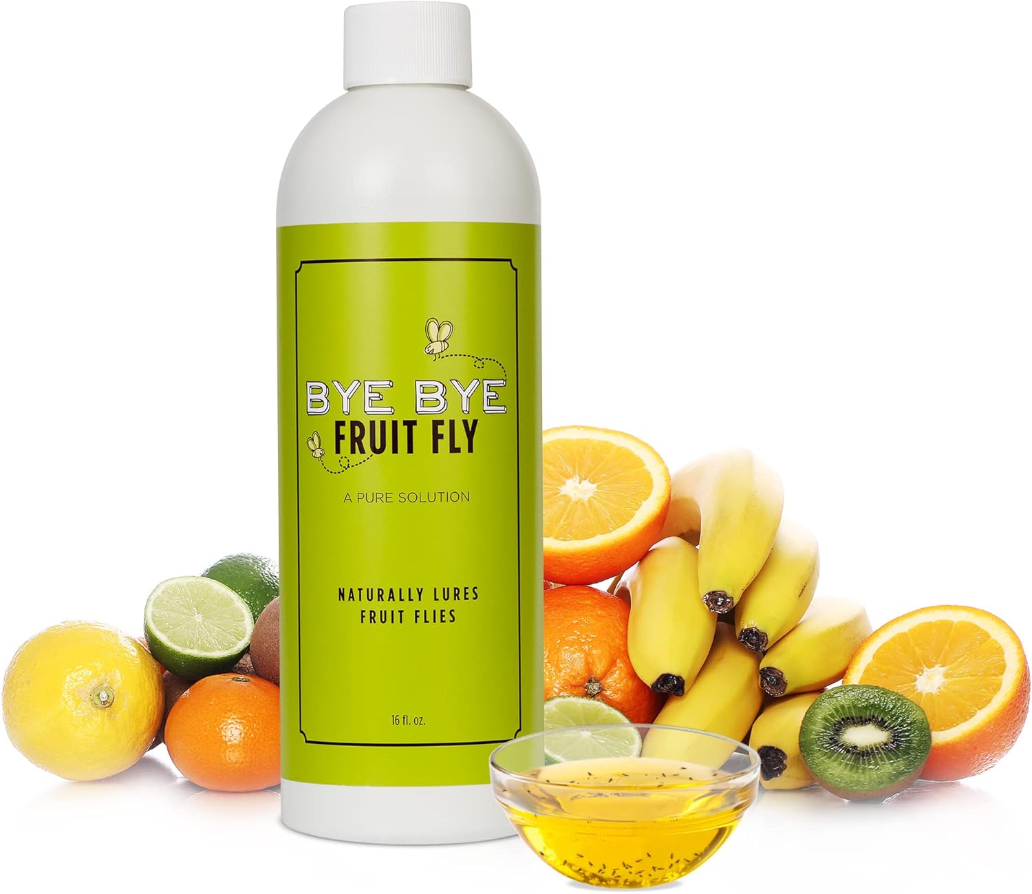Amazon.com : Bye Bye Fruit Fly - Natural Fruit Fly Killer, Liquid Fly ...