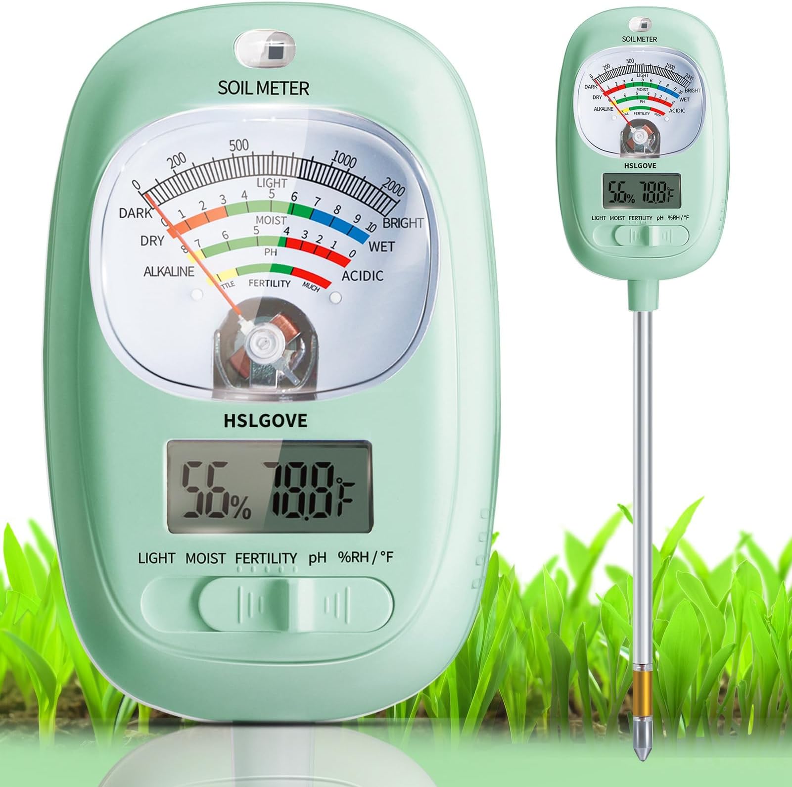 Amazon.com: Digital 3 in 1 Soil Tester Analyzer Ph, Fertility ...