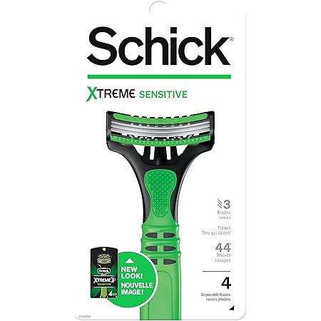 Amazon.com: Schick Xtreme 3 Senstive Skin Disposable Razors for Men ...
