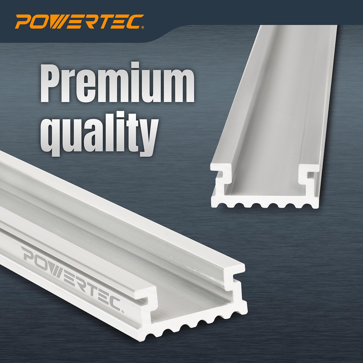 Snapklik.com : POWERTEC 48-Inch Aluminum Miter T-Track, 1 PK, For ...