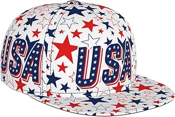 Amazon.com: American Flag Snapback Hat for Men Women,Unisex USA Flag ...