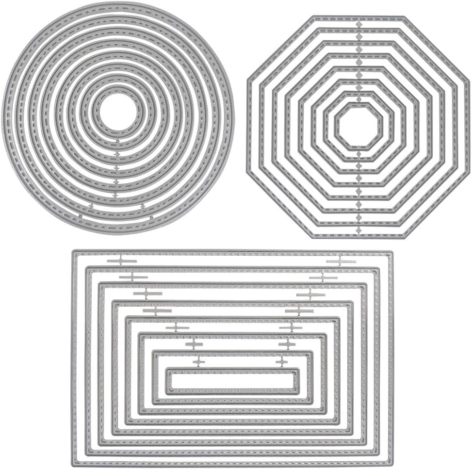 Amazon.com: 3 PCS Cutting Dies Stencil Metal Template Molds, TuNan ...