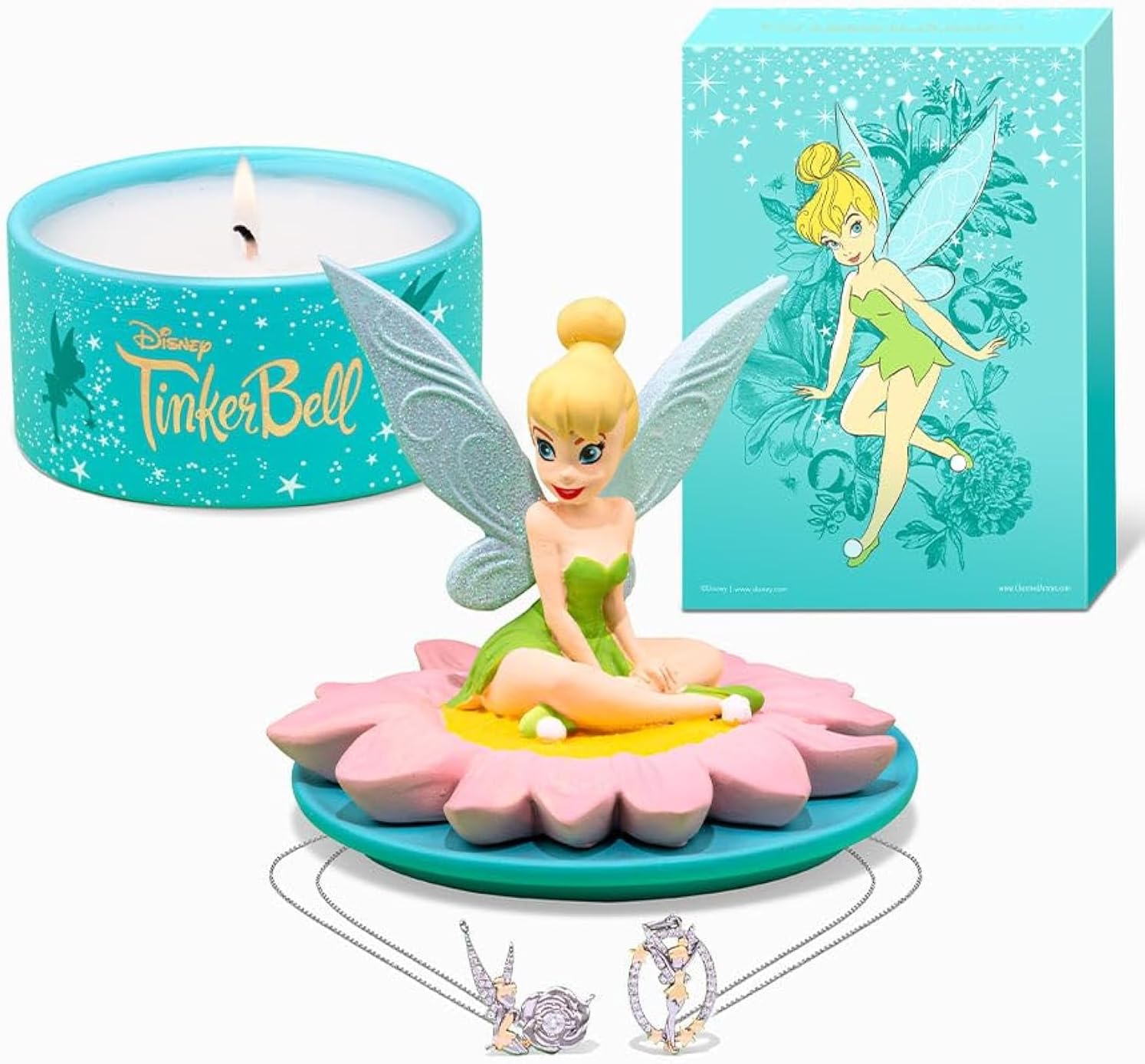 Amazon.com: Disney® Tinkerbell Candle Scented Candle and Jewelry Tray ...