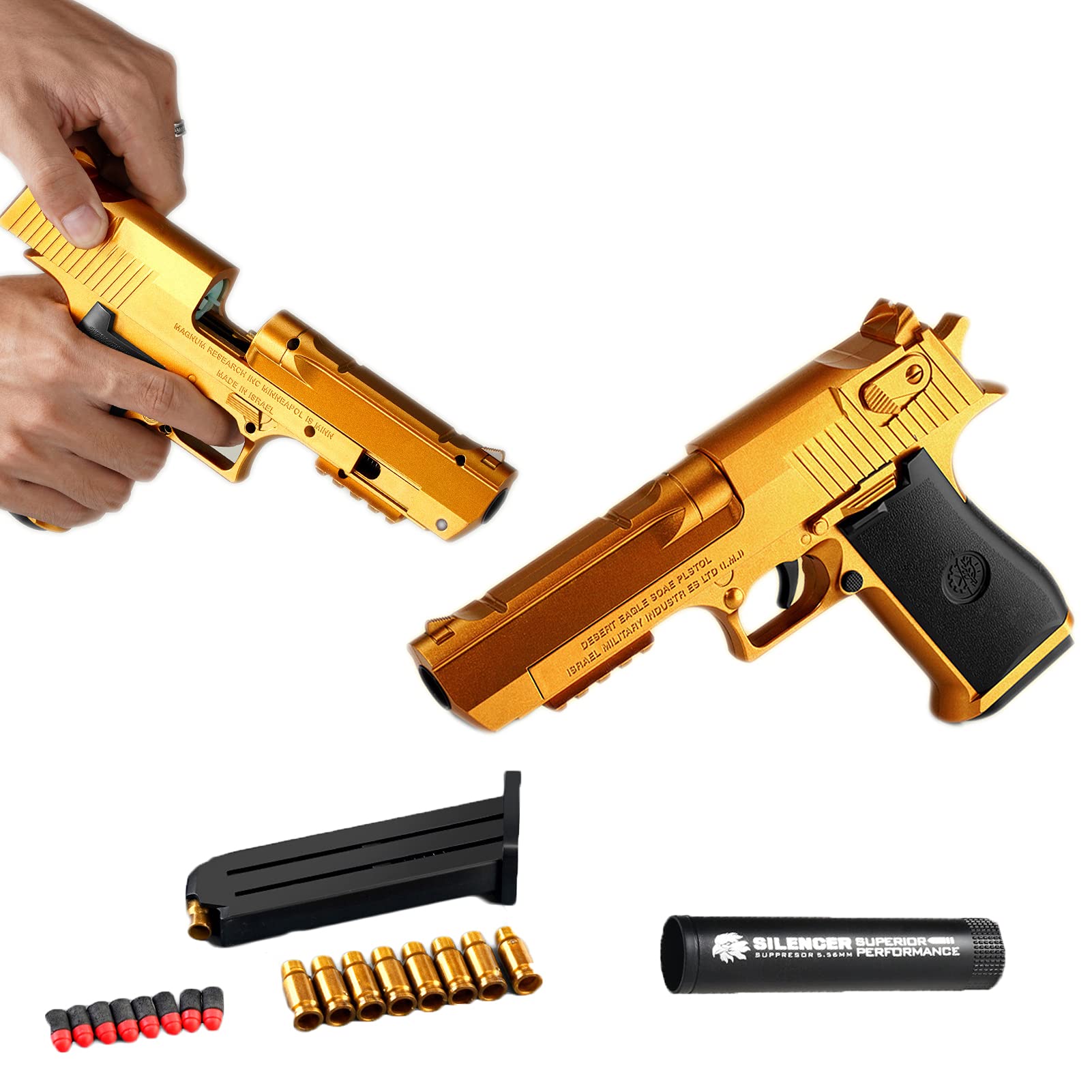 Classic Glock And M1911 Soft Bullet Toy Gun 1 1 | Desertcart INDIA